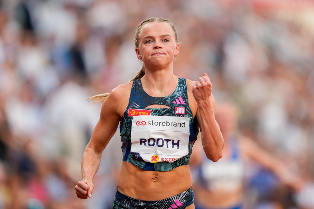 Friidrett: Andrea Rooth med personlig rekord og gull på 400 meter hekk ... Friidrett: Andrea Rooth med personlig rekord og gull på 400 meter hekk ...