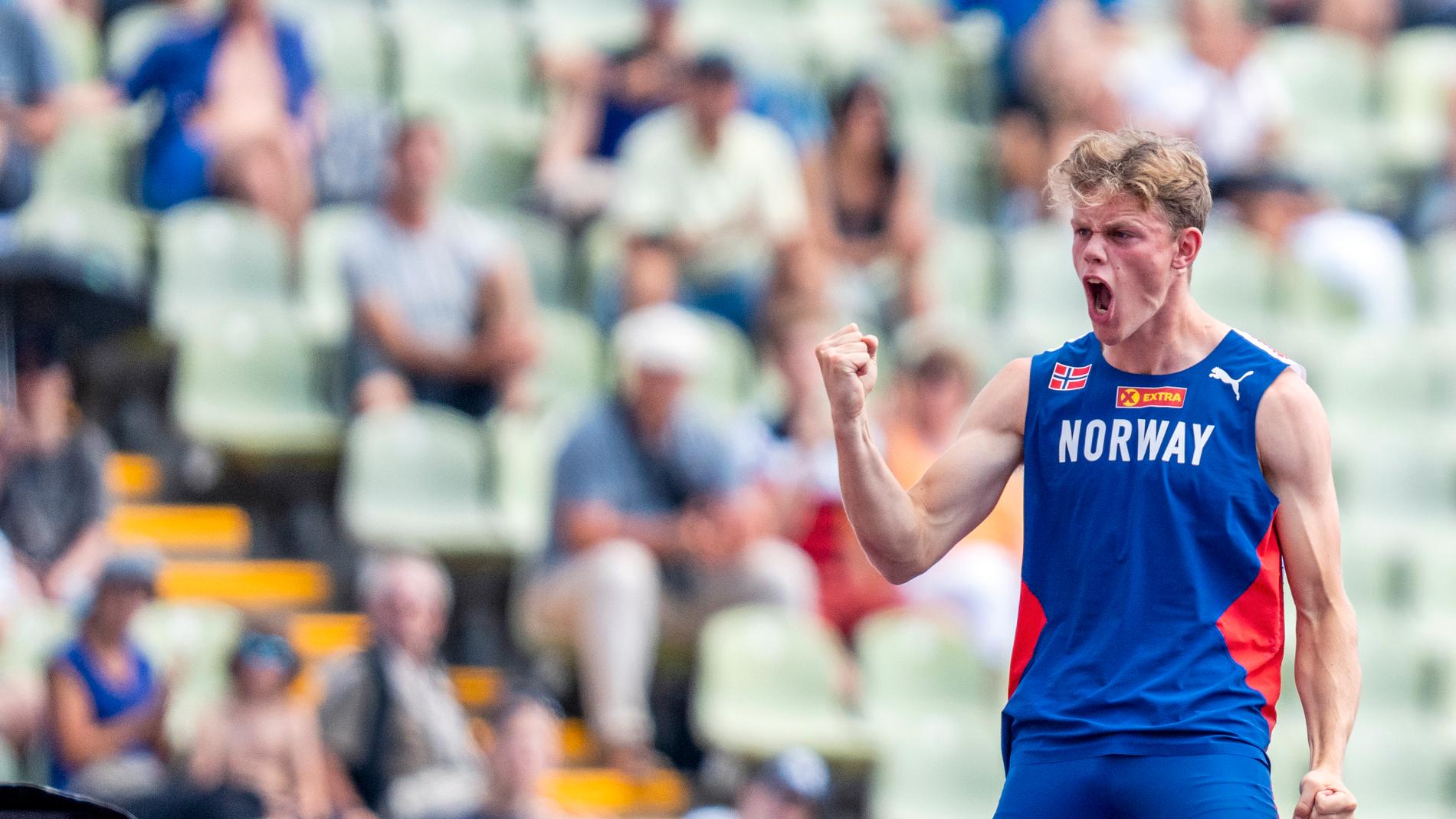 Friidrett: Andrea Rooth med personlig rekord og gull på 400 meter hekk ... Friidrett: Andrea Rooth med personlig rekord og gull på 400 meter hekk ...